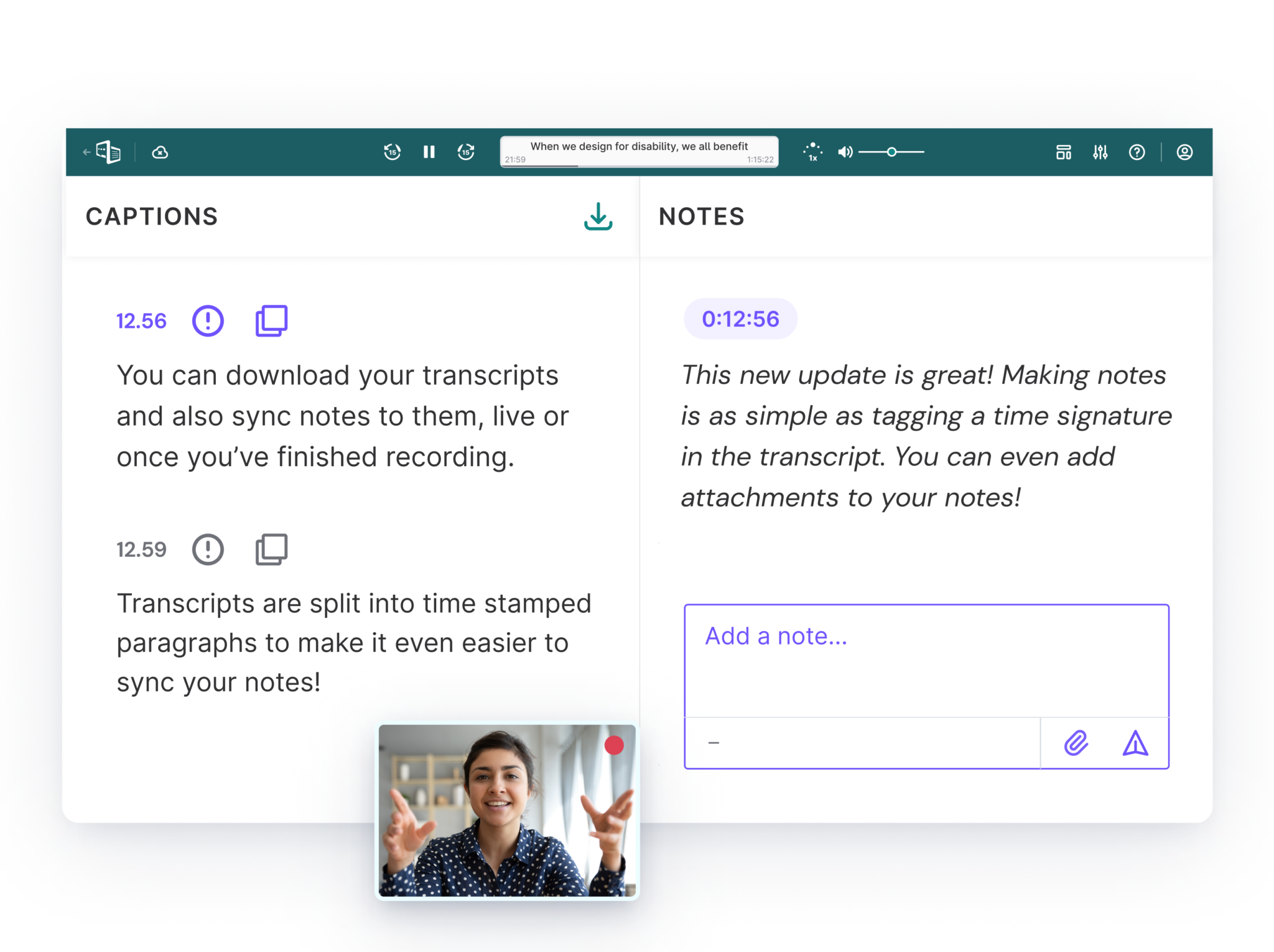 Note-taking with Caption.Ed - Digital Learning