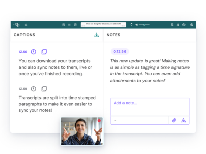 Note-taking with Caption.Ed - Learning Edge
