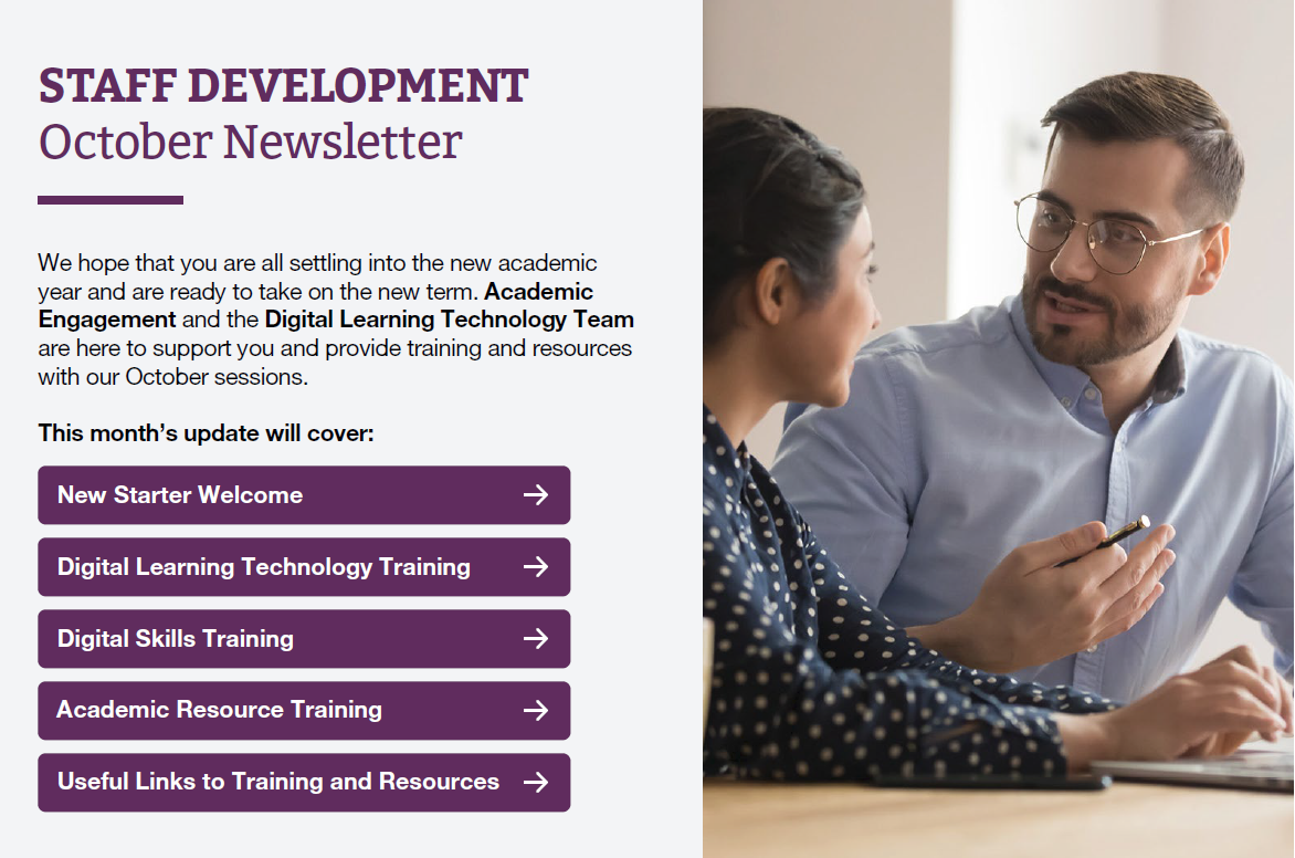 Library and Learning Services Staff Development update - October ...